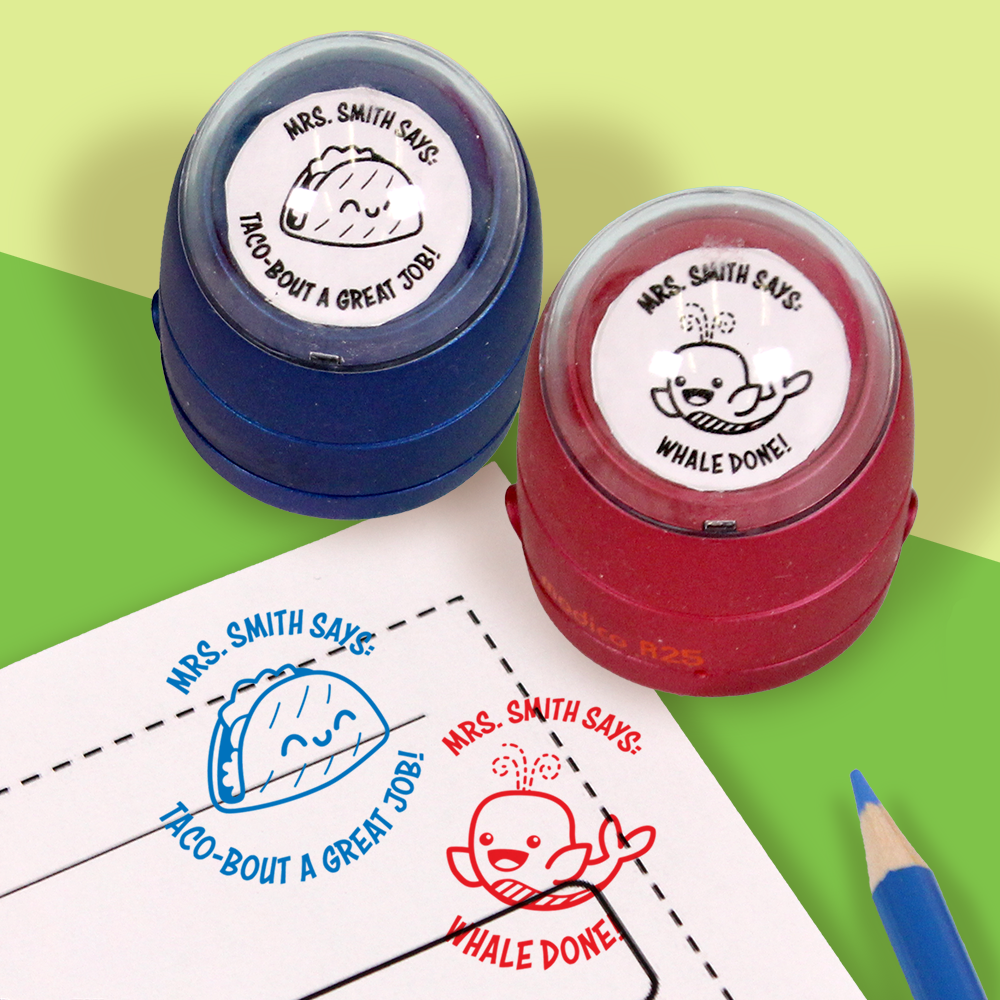 Personalized Teacher Stamps | InchBug Labels